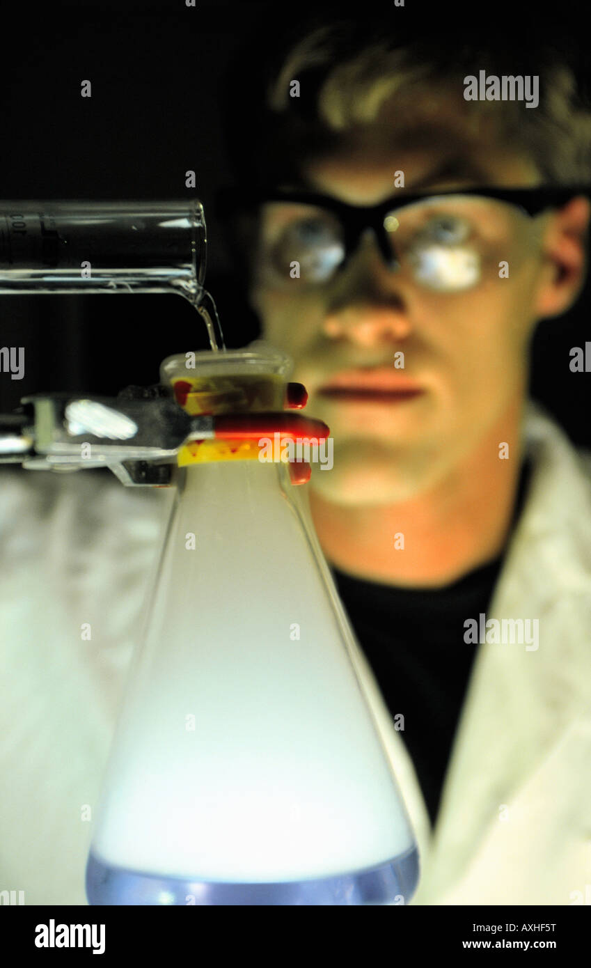 chemist involved in experiment Stock Photo - Alamy