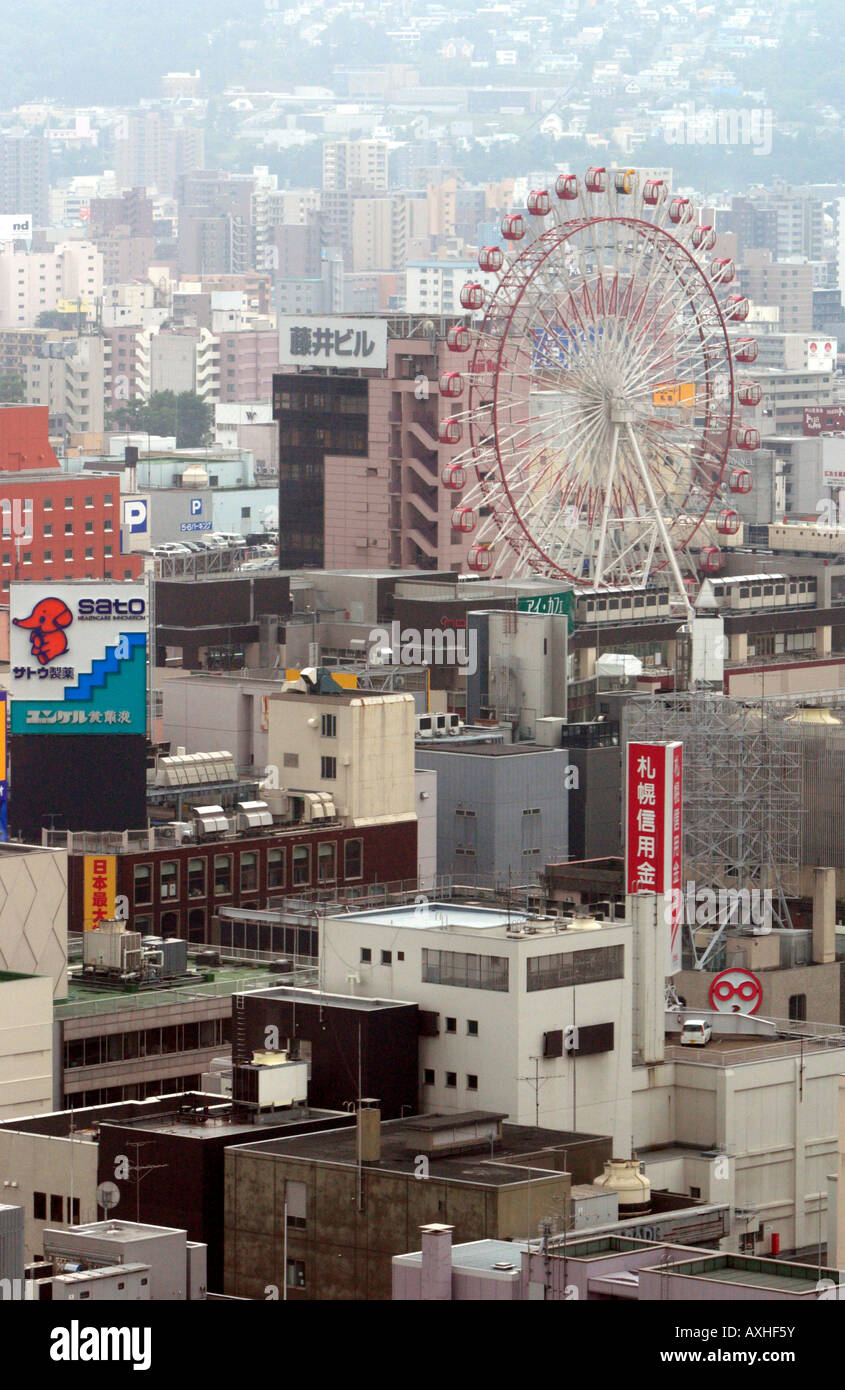 Panoramic city view from TV tower Sapporo Japan Stock Photo - Alamy