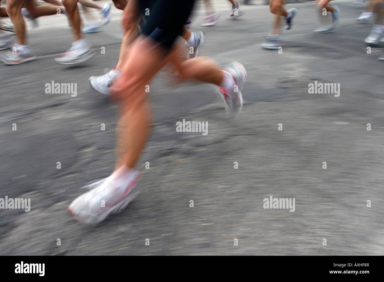 runners in road race Stock Photo - Alamy