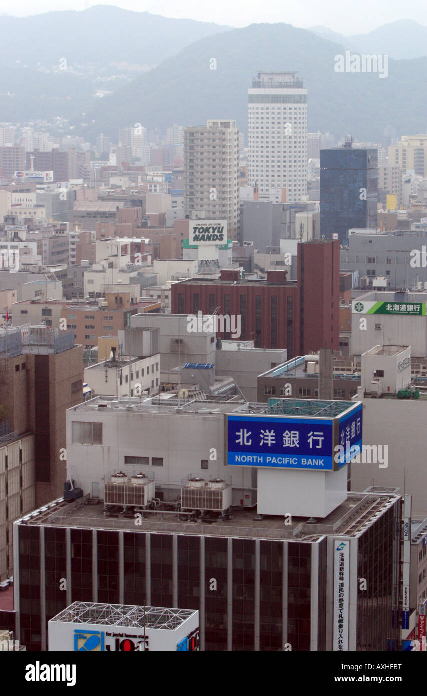 Panoramic city view from TV tower Sapporo Japan Stock Photo - Alamy
