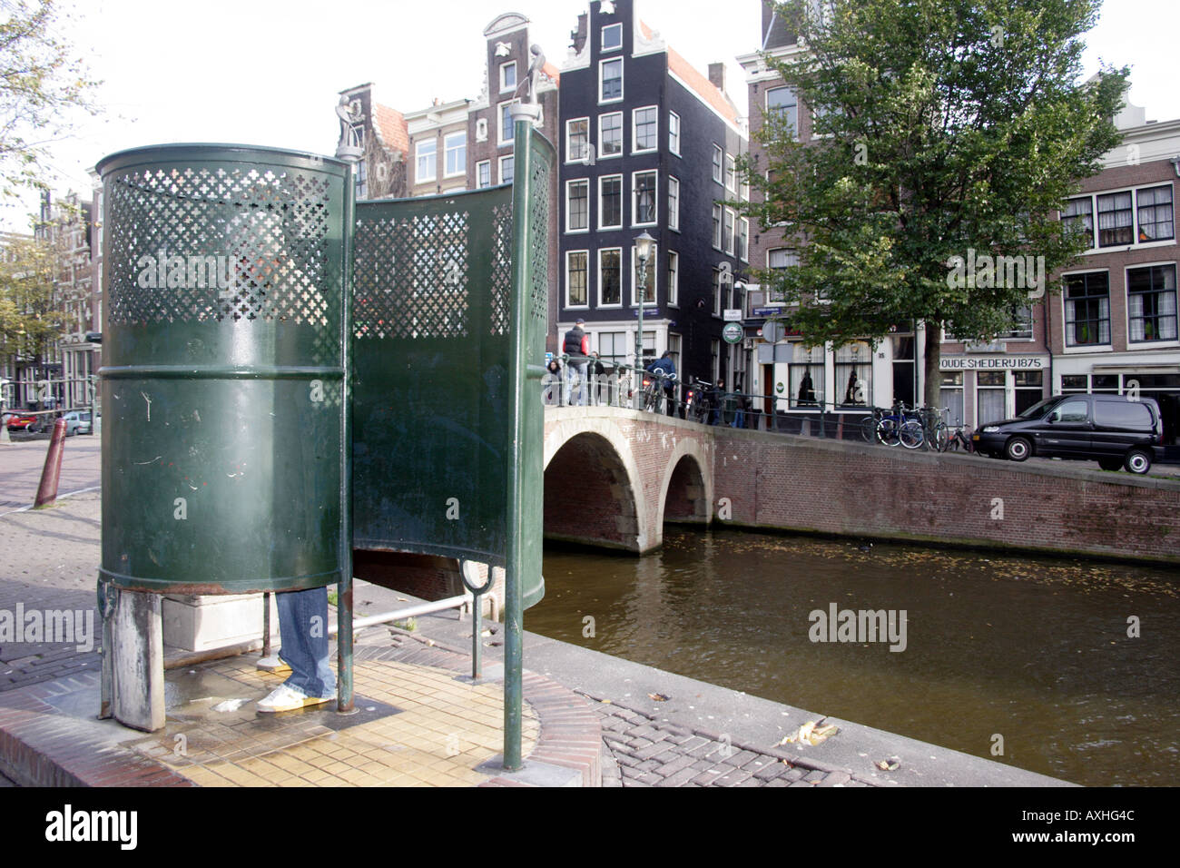 Street Urinal in Amsterdam Stock Photo: 5499979 - Alamy