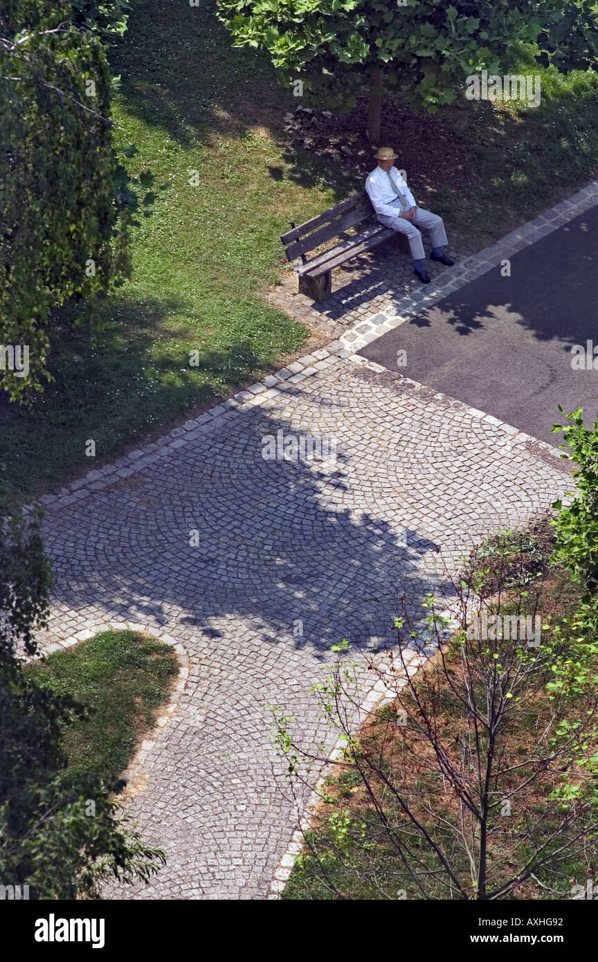 Male alone on a quiet street hi-res stock photography and images - Alamy