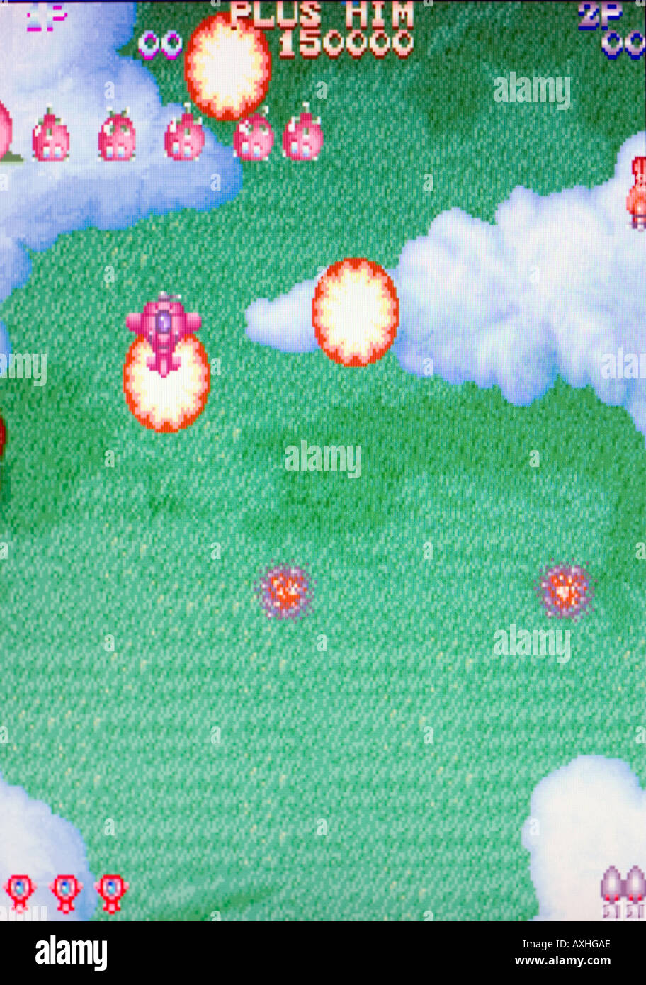 Plus Alpha Jaleco 1989 Vintage arcade videogame screen shot - EDITORIAL ...