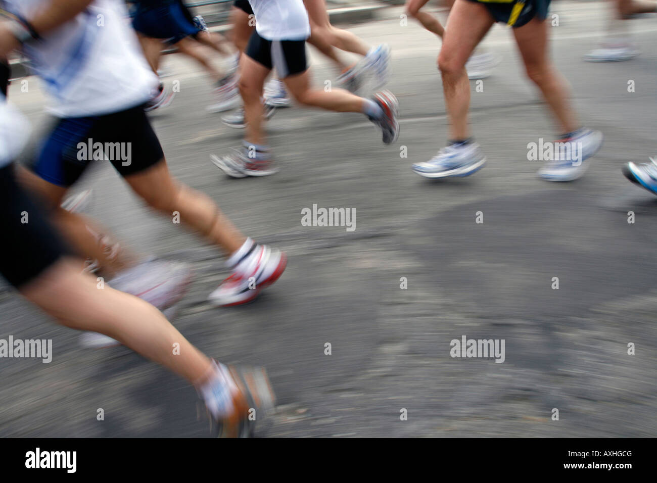 runners in road race Stock Photo - Alamy