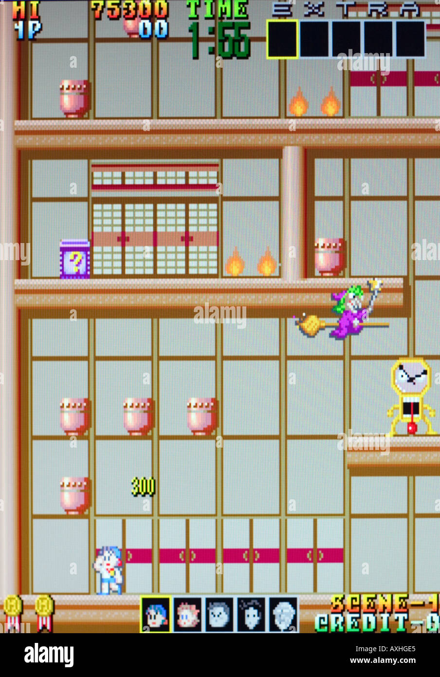 Psychic 5 Jaleco 1987 Vintage arcade videogame screen shot - EDITORIAL ...