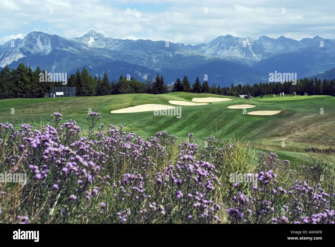 Crans montana golf course hi-res stock photography and images - Alamy
