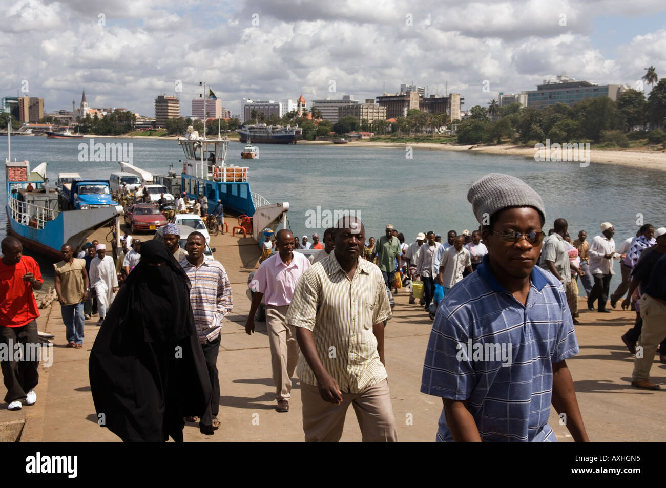 Tanzania Dar es Salaam Ferry between Dar and the Kigamboni Peninsula ...
