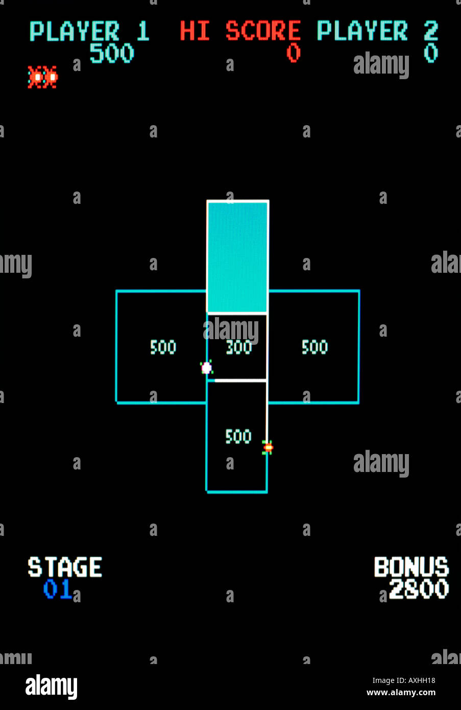 Radar Zone Cinematronics 1982 Vintage arcade videogame screen shot ...
