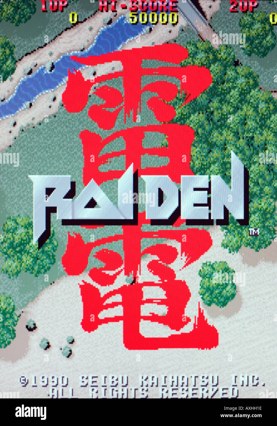 Raiden Seibu Kaihatsu Inc 1990 Vintage arcade videogame screen shot ...