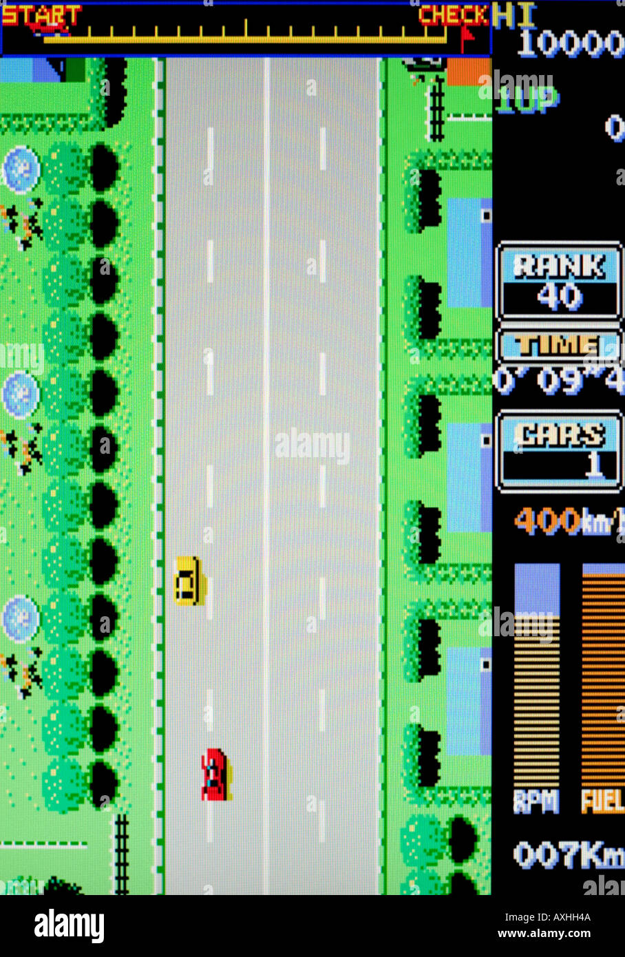 Road Fighter Konami 1984 Vintage arcade videogame screen shot ...