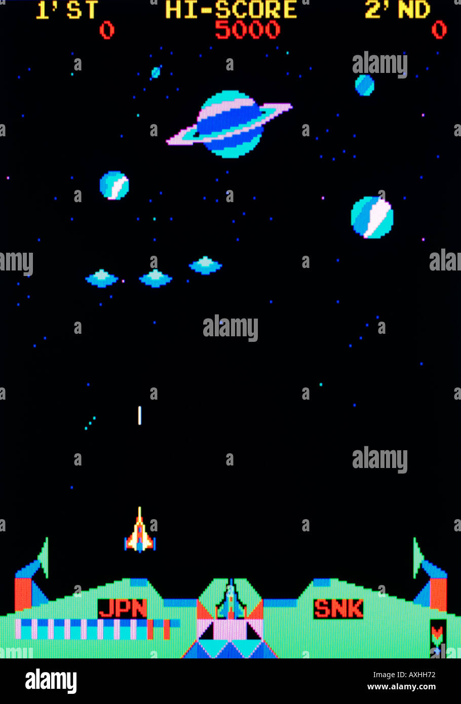 Satan of Saturn SNK Corp 1981 Vintage arcade videogame screen shot ...