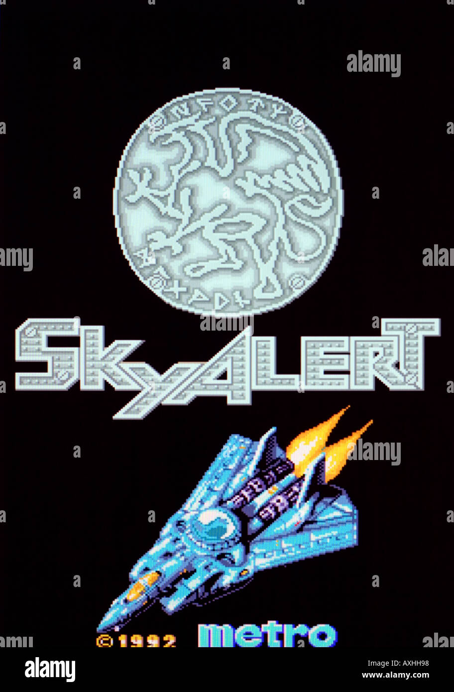 Sky Alert Metro 1992 Vintage arcade videogame screen shot - EDITORIAL ...