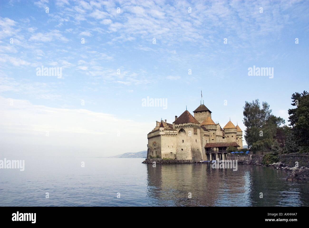 Medieval castle of Chillon Stock Photo - Alamy