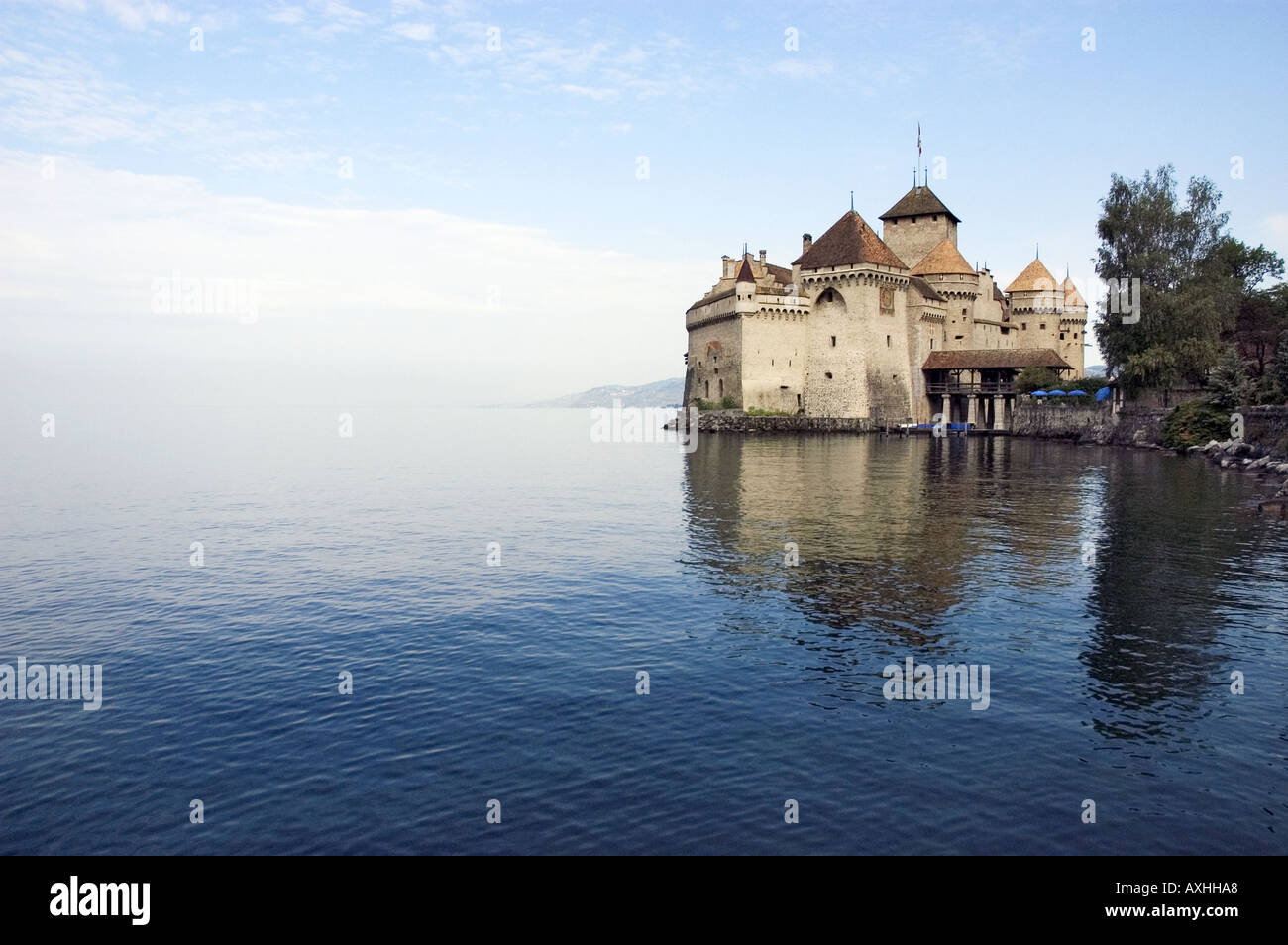 Medieval castle of Chillon Stock Photo - Alamy