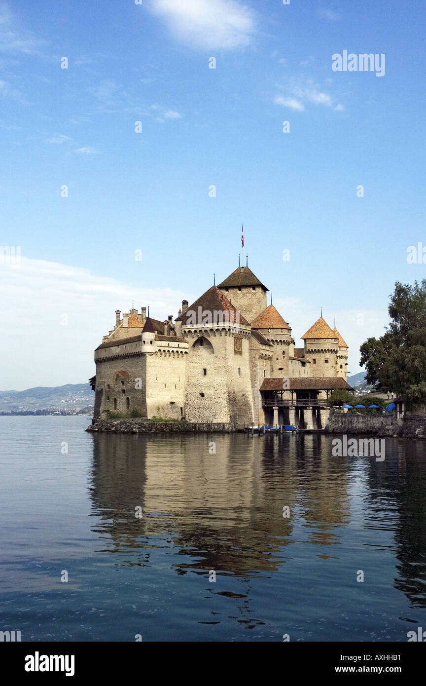 Medieval castle of Chillon Stock Photo - Alamy