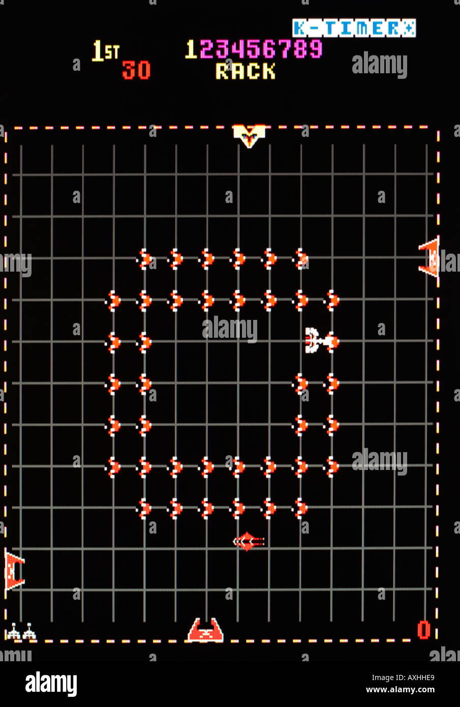 Solar Fox Bally Midway 1981 Vintage arcade videogame screen shot ...