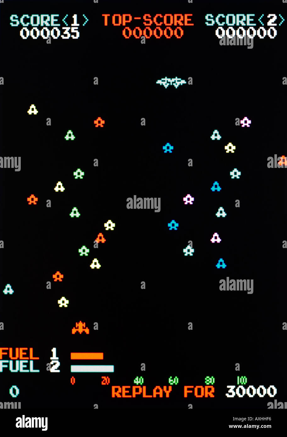 Space Beam Nanao 1980 Vintage arcade videogame screen shot - EDITORIAL ...