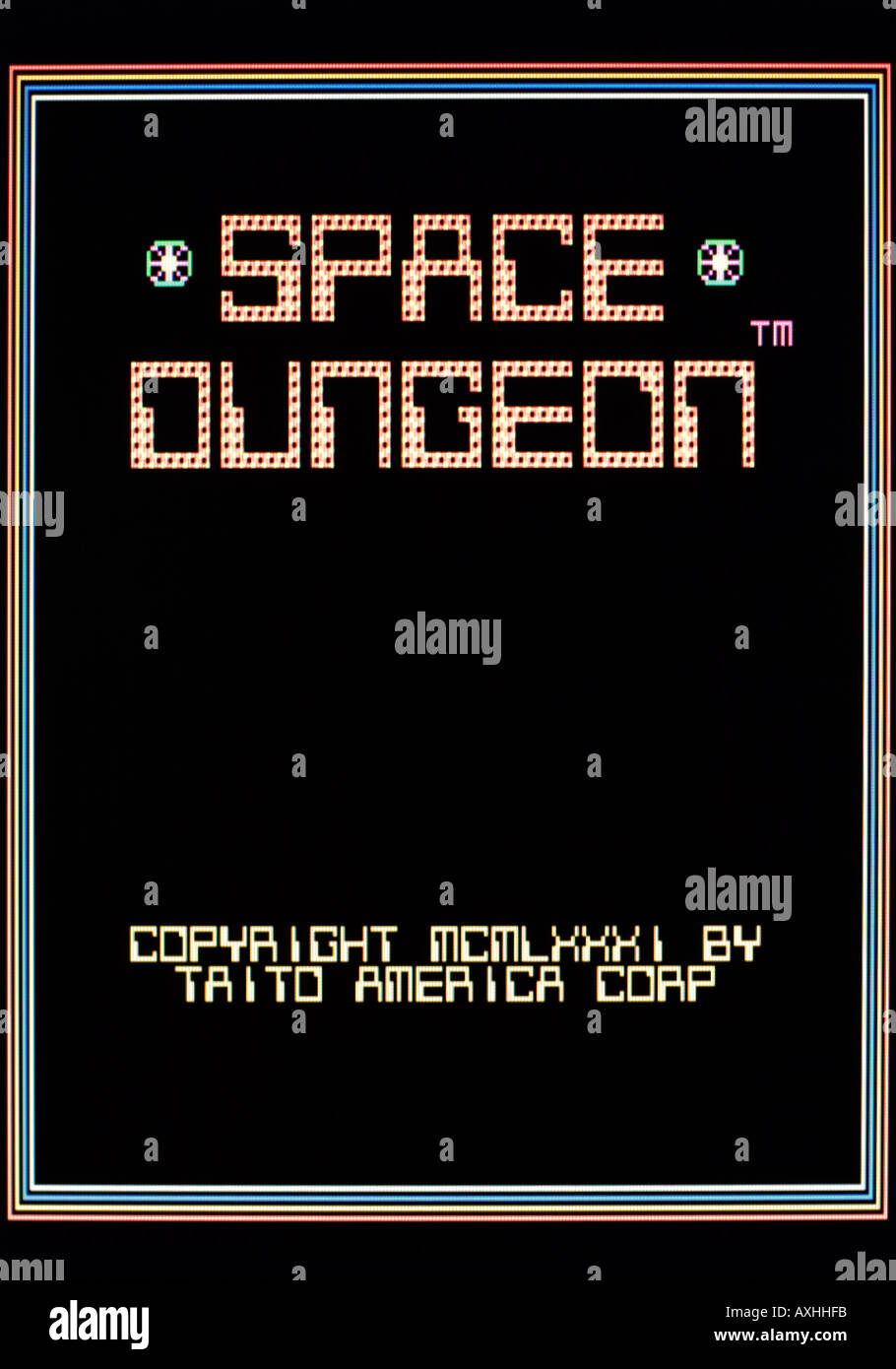 Space Dungeon Taito America 1981 Vintage arcade videogame screen shot ...