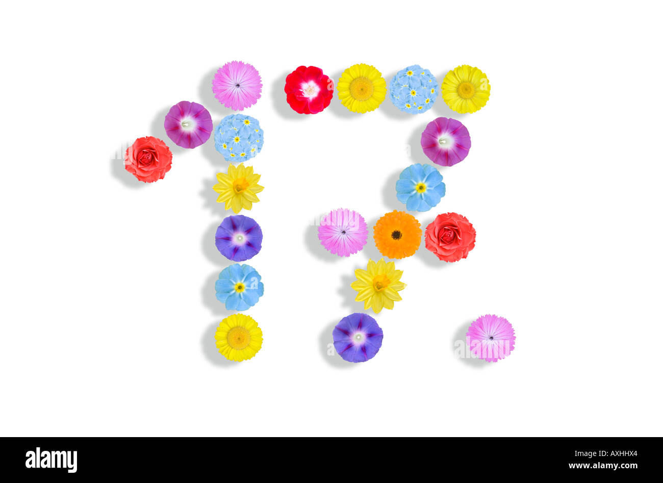 Number 17 Cut Out Stock Images & Pictures - Alamy