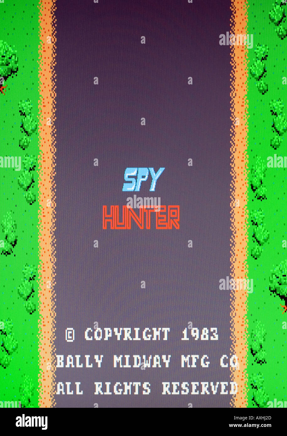 Spy Hunter Bally Midway Mfg Inc 1983 Vintage arcade videogame screen ...