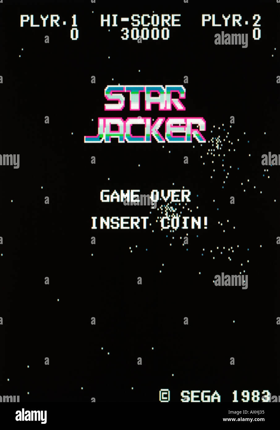 Star Jacker Sega 1983 Vintage arcade videogame screen shot - EDITORIAL ...