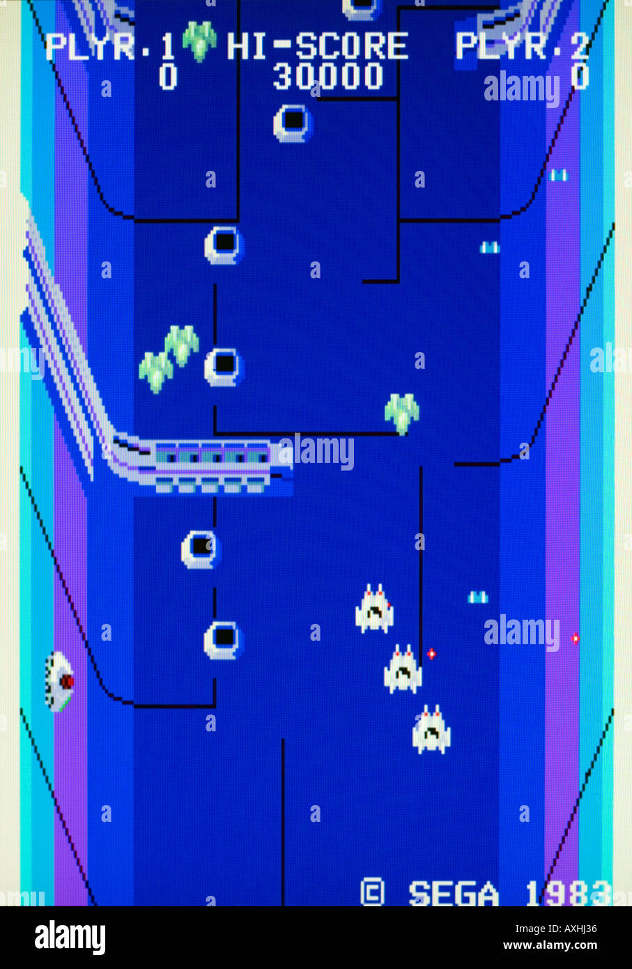 Star Jacker Sega 1983 Vintage arcade videogame screen shot - EDITORIAL ...