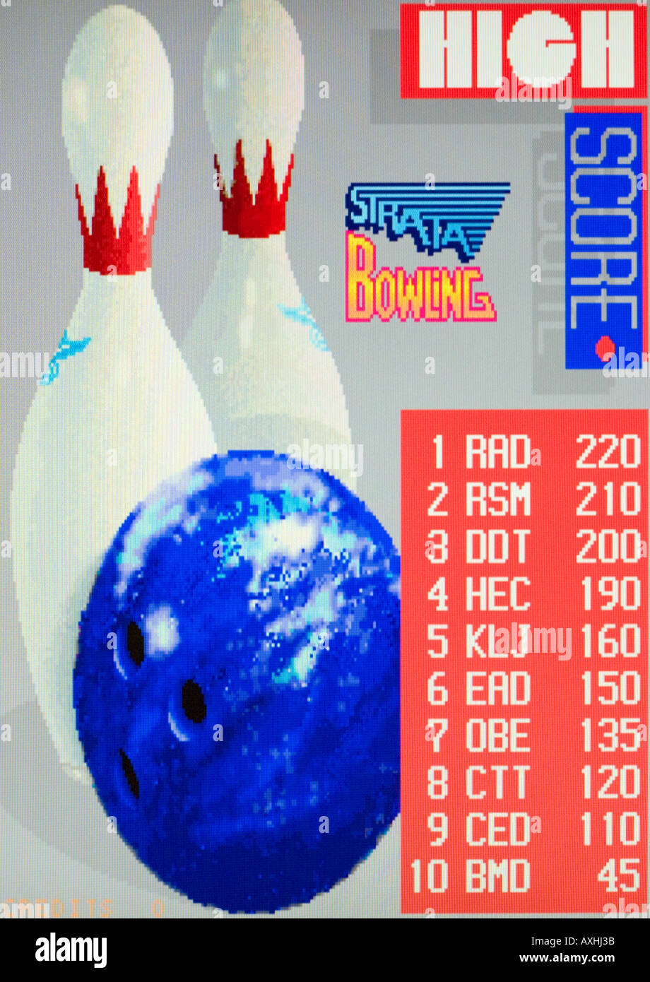 Bowling arcade game hi-res stock photography and images - Alamy