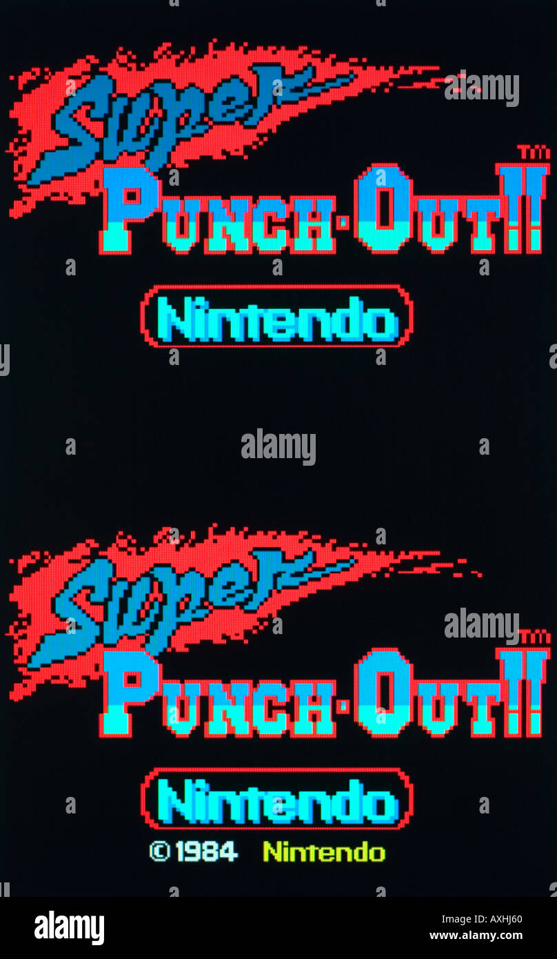 Super Punch Out II 2 Nintendo 1984 Vintage arcade videogame screen shot ...