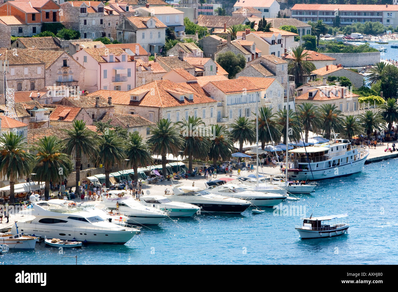 Hvar Town harbour Hvar Croatia Stock Photo - Alamy