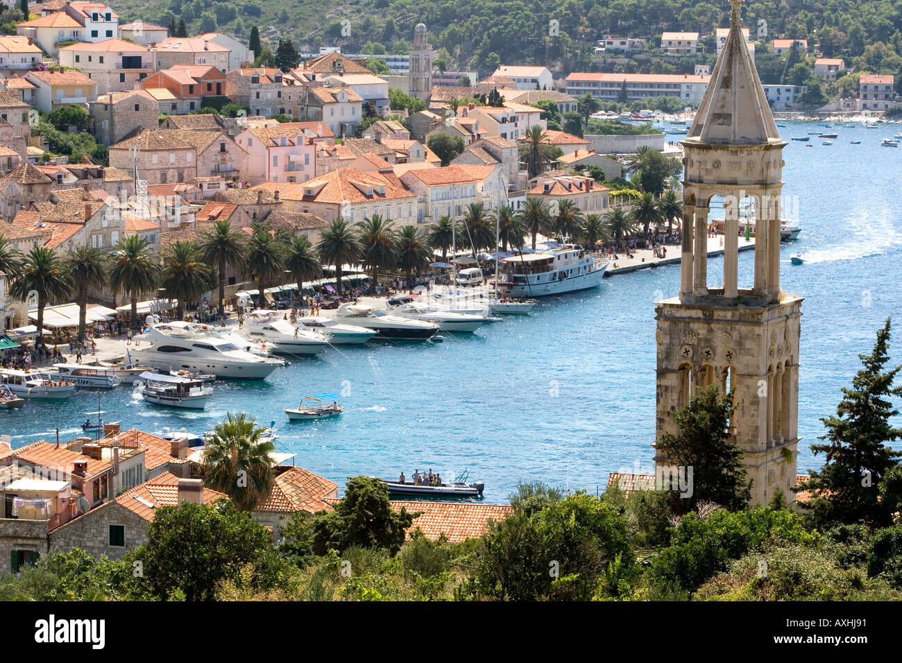 Hvar Town and harbour Hvar Croatia Stock Photo - Alamy