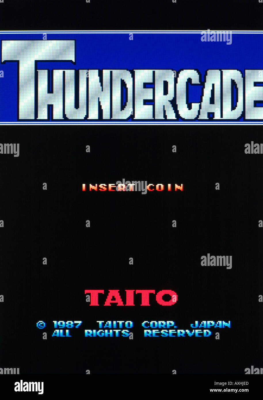 Thundercade twin formation taito 1987 hi-res stock photography and ...