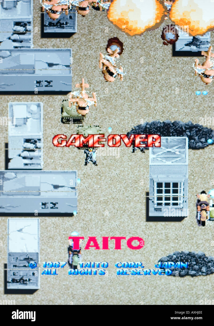 Thundercade Twin Formation Taito 1987 Vintage arcade videogame screen ...