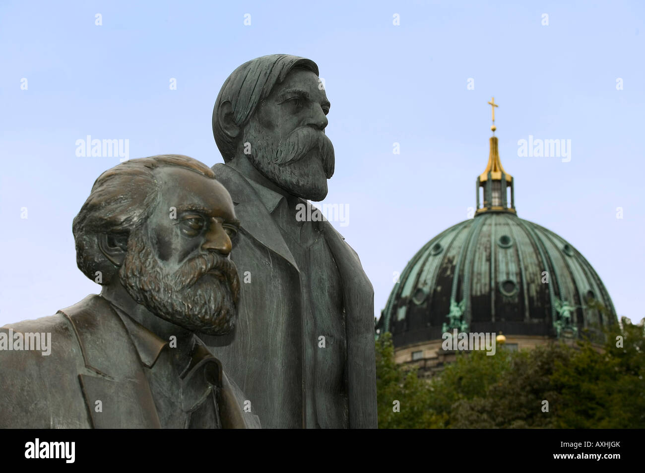 Engels and Marx Statue in Berlin Germany Europe statue monument politic ...