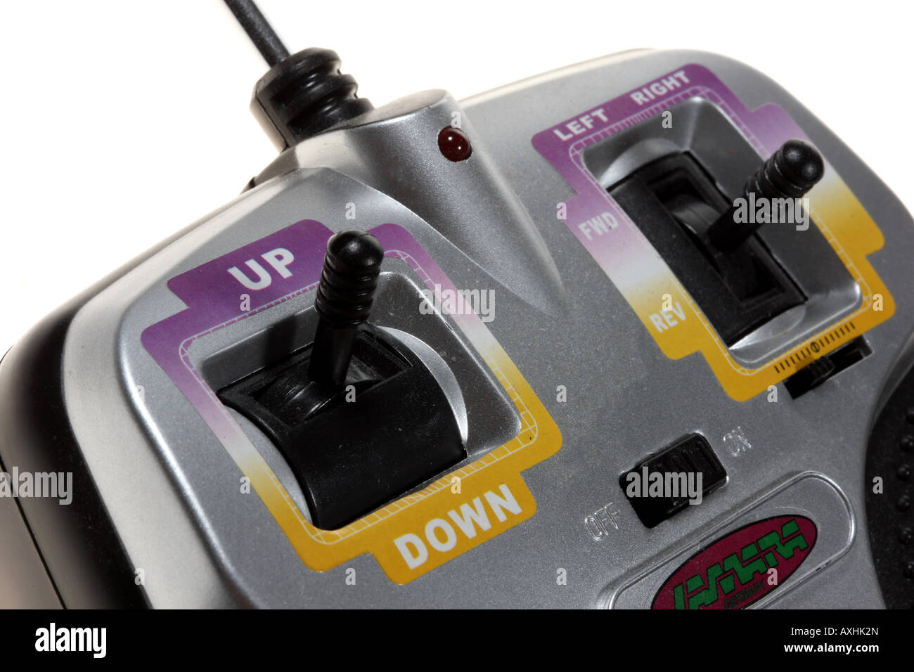 Remote control for a miniature helicopter toy Stock Photo - Alamy