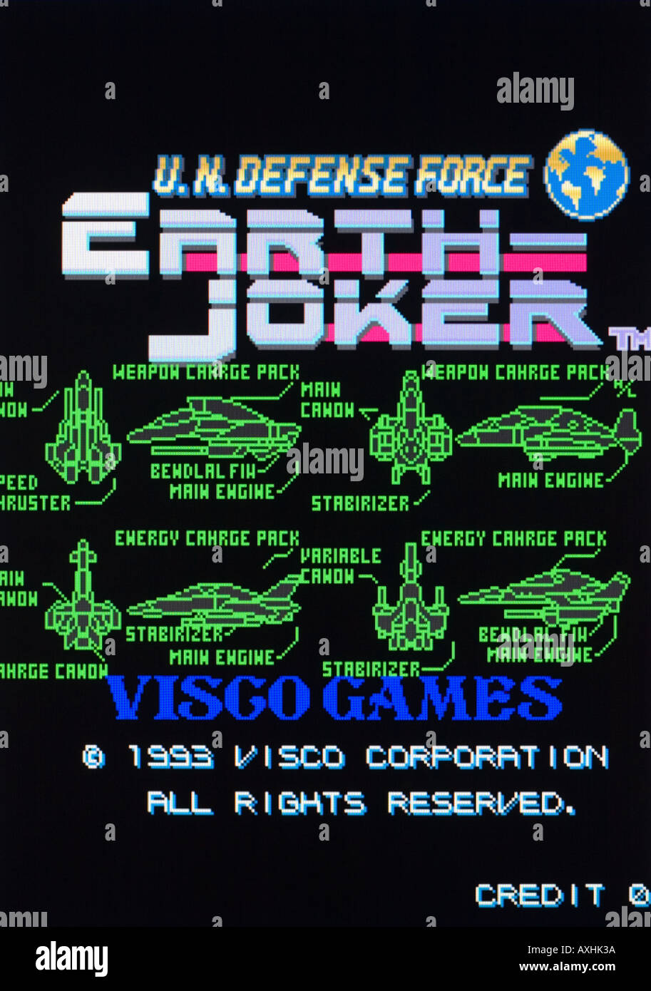 U N Defense Force Earth Joker Visco Corporation 1993 Vintage arcade ...