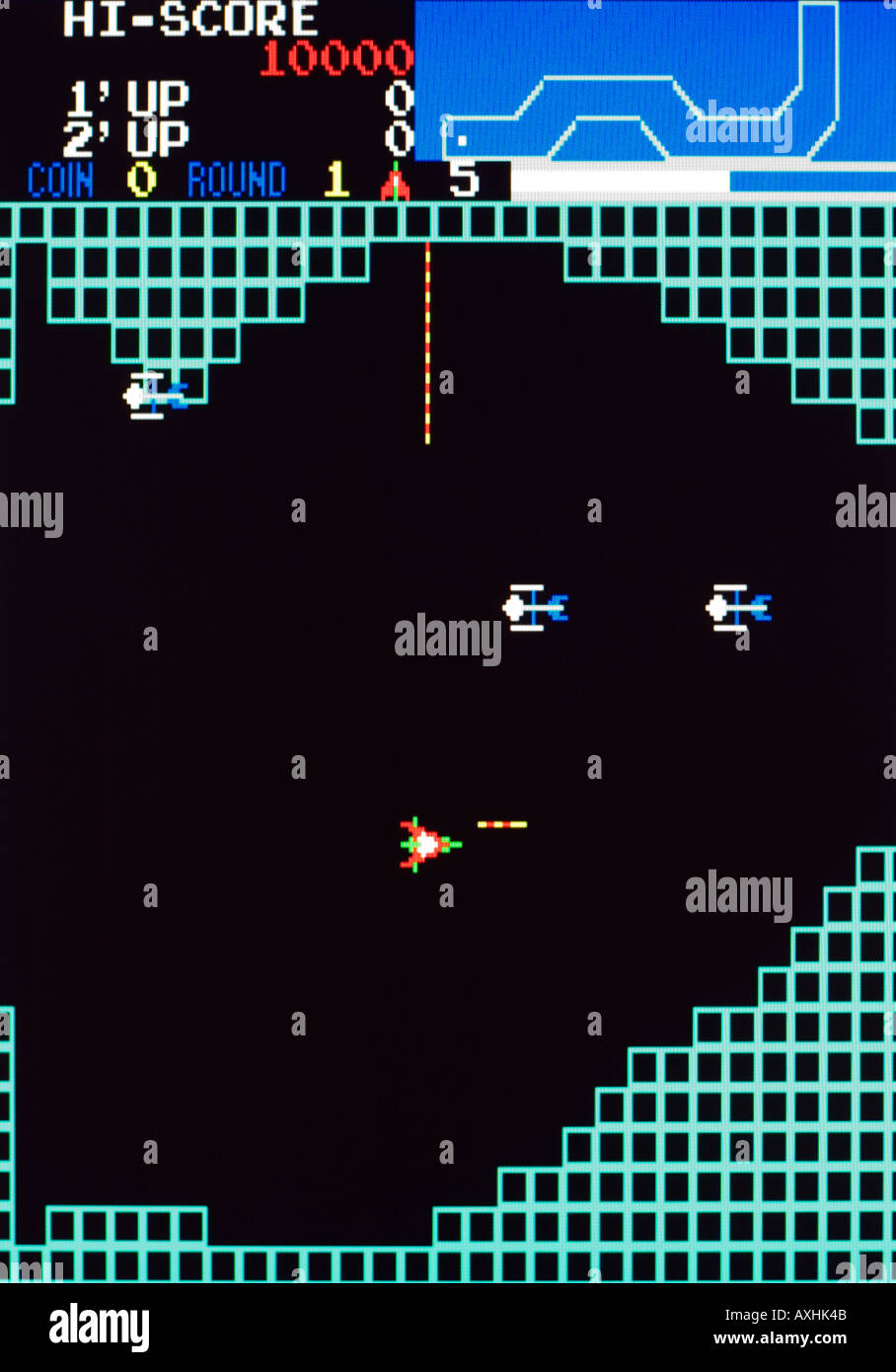 Vanguard SNK Corporation 1981 Vintage arcade videogame screen shot ...