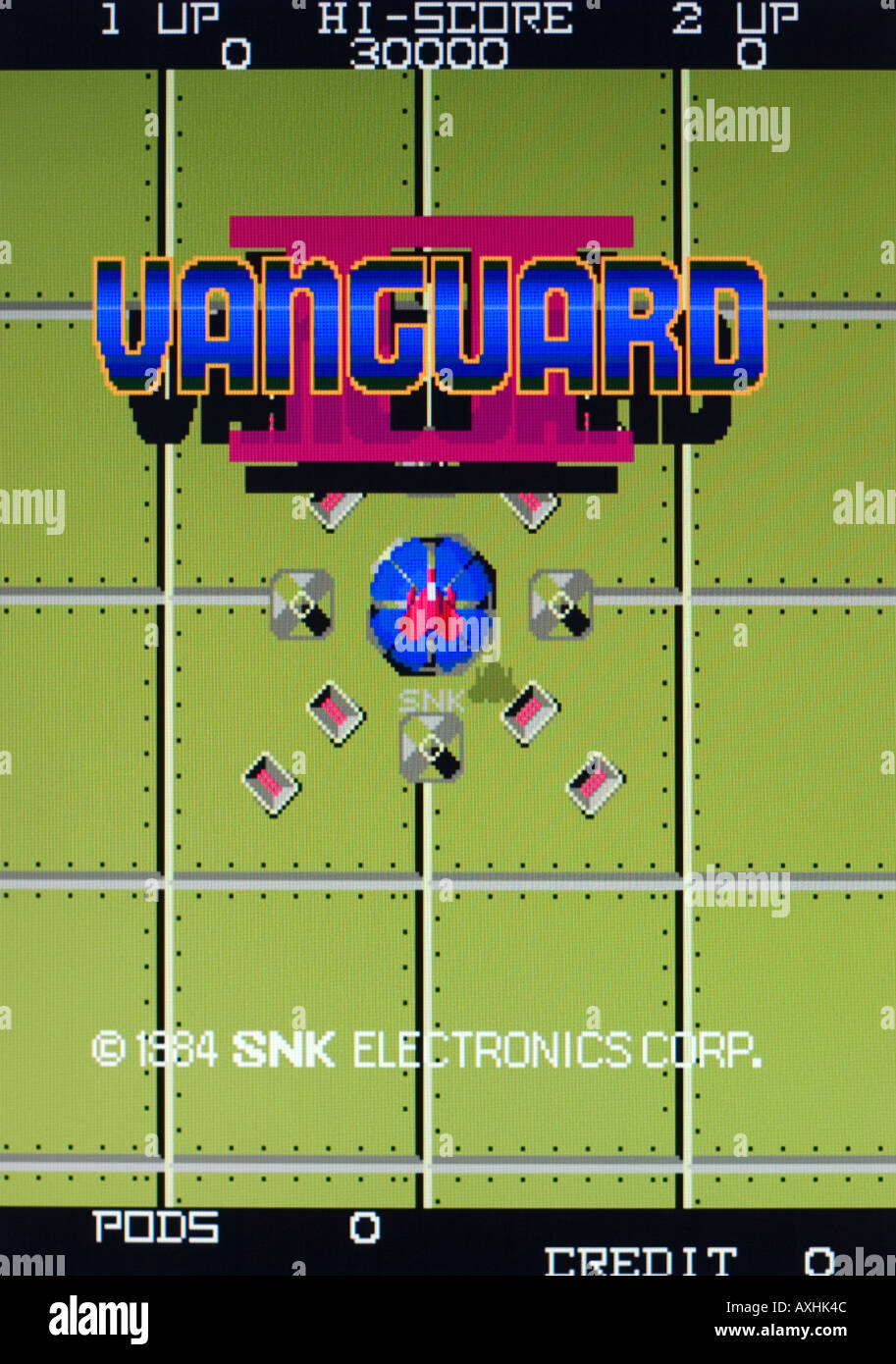 Vanguard II 2 SNK Electronics Corp 1984 Vintage arcade videogame screen ...