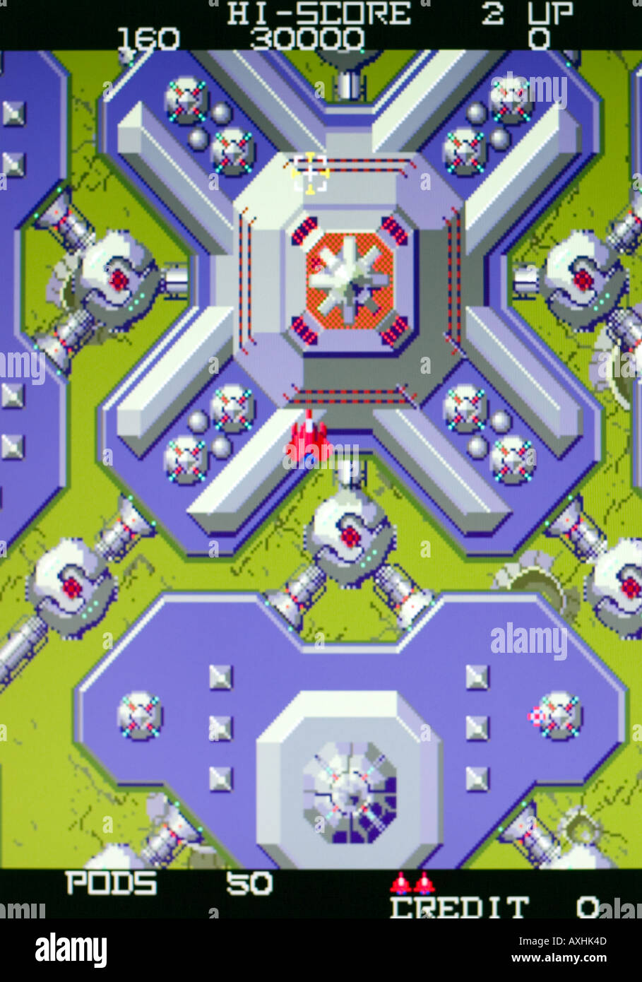 Vanguard II 2 SNK Electronics Corp 1984 Vintage arcade videogame screen ...