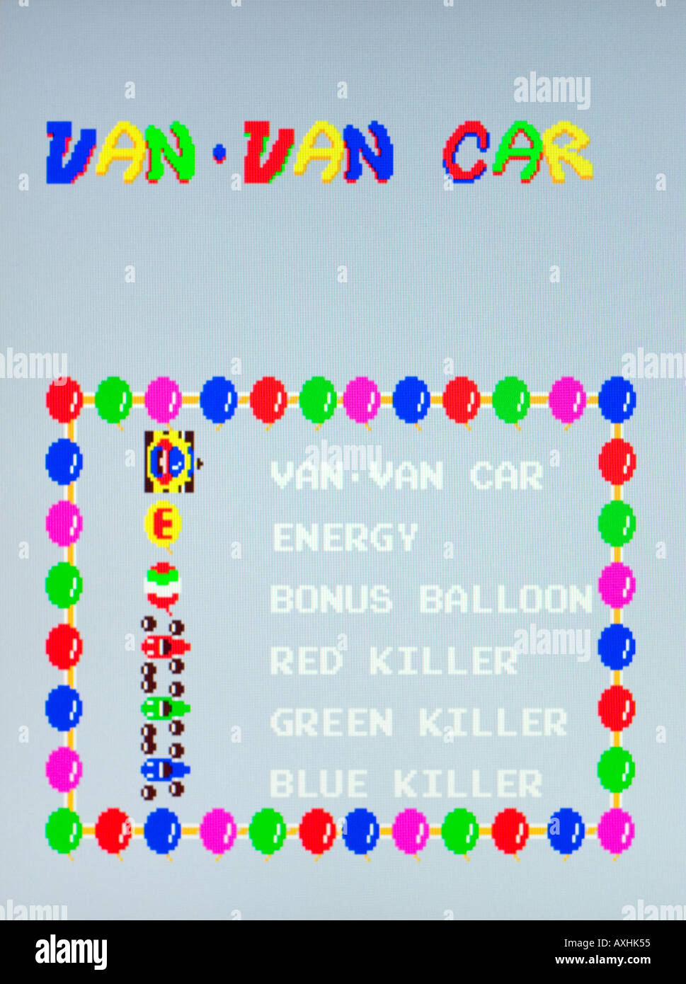 Van Van Car Karateco 1983 Vintage arcade videogame screen shot ...