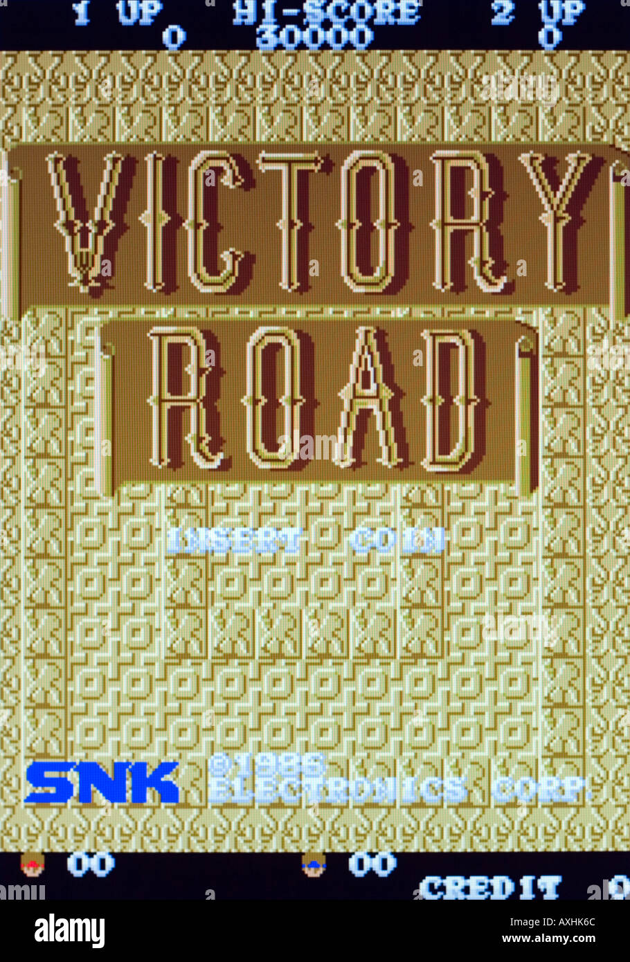 Victory Road SNK Electronics Corp 1986 Vintage arcade videogame screen ...