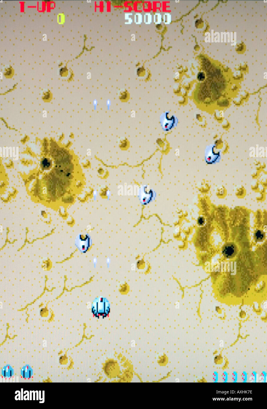 Vulgus Capcom 1984 Vintage arcade videogame screen shot - EDITORIAL USE ONLY Stock Photo - Alamy