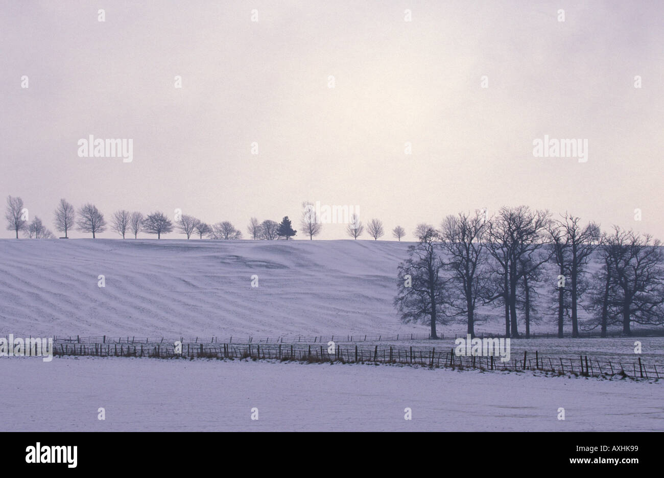 Uk snow landscape minimal hi-res stock photography and images - Alamy