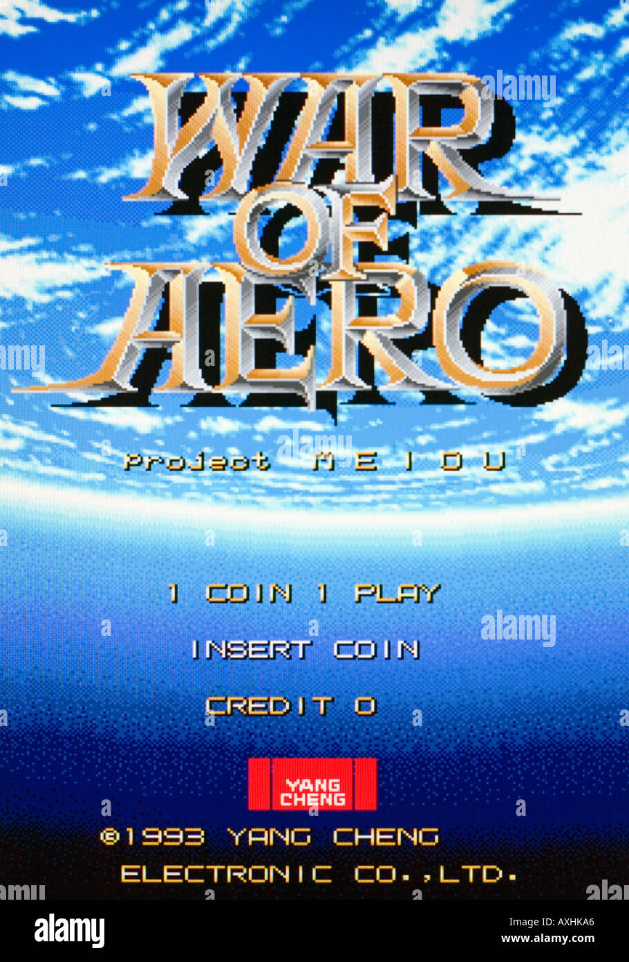 War of Aero Yang Cheng Electronic Co ltd 1993 Vintage arcade videogame ...