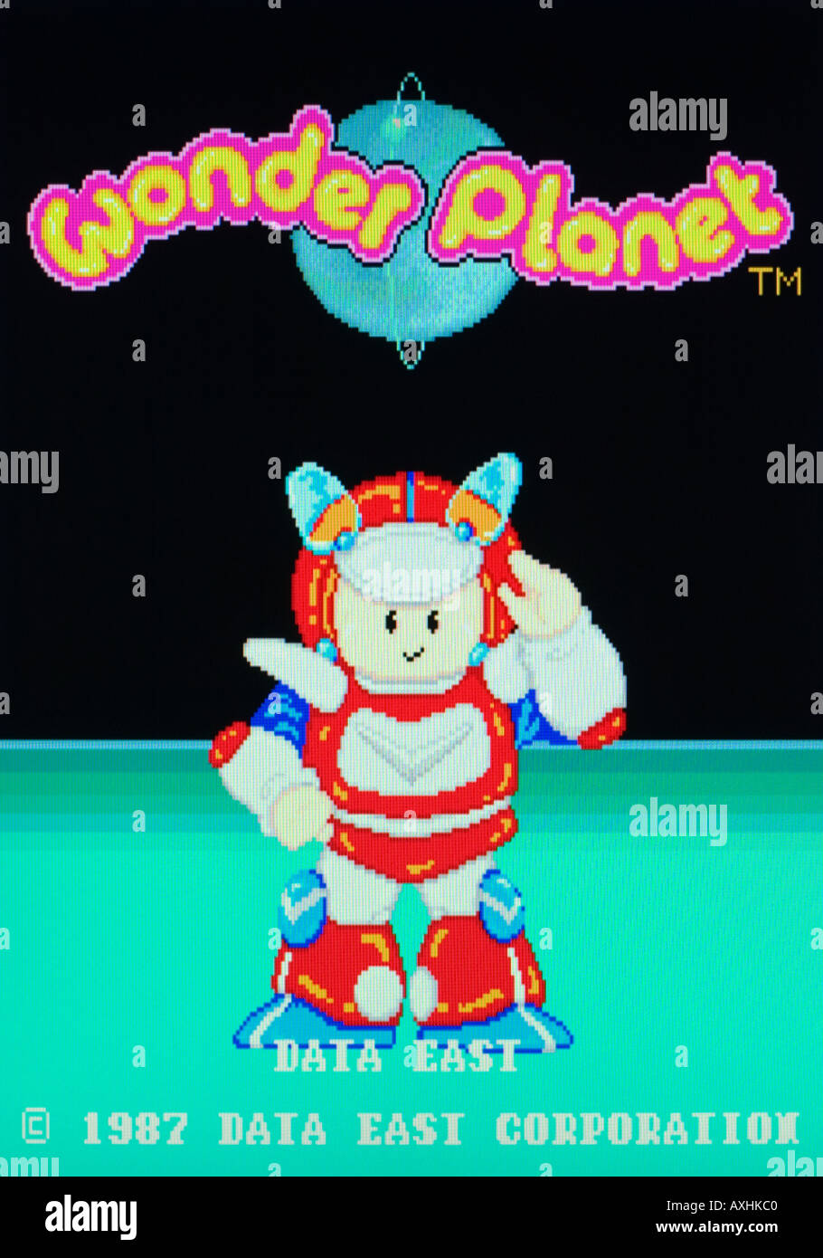 Wonder Planet Data East Corp 1987 Vintage arcade videogame screen shot ...