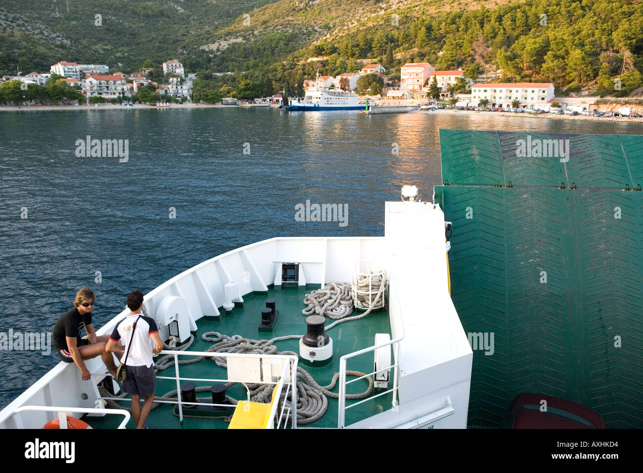 Ferry from Hvar approaching Drvenik Croatia Stock Photo - Alamy