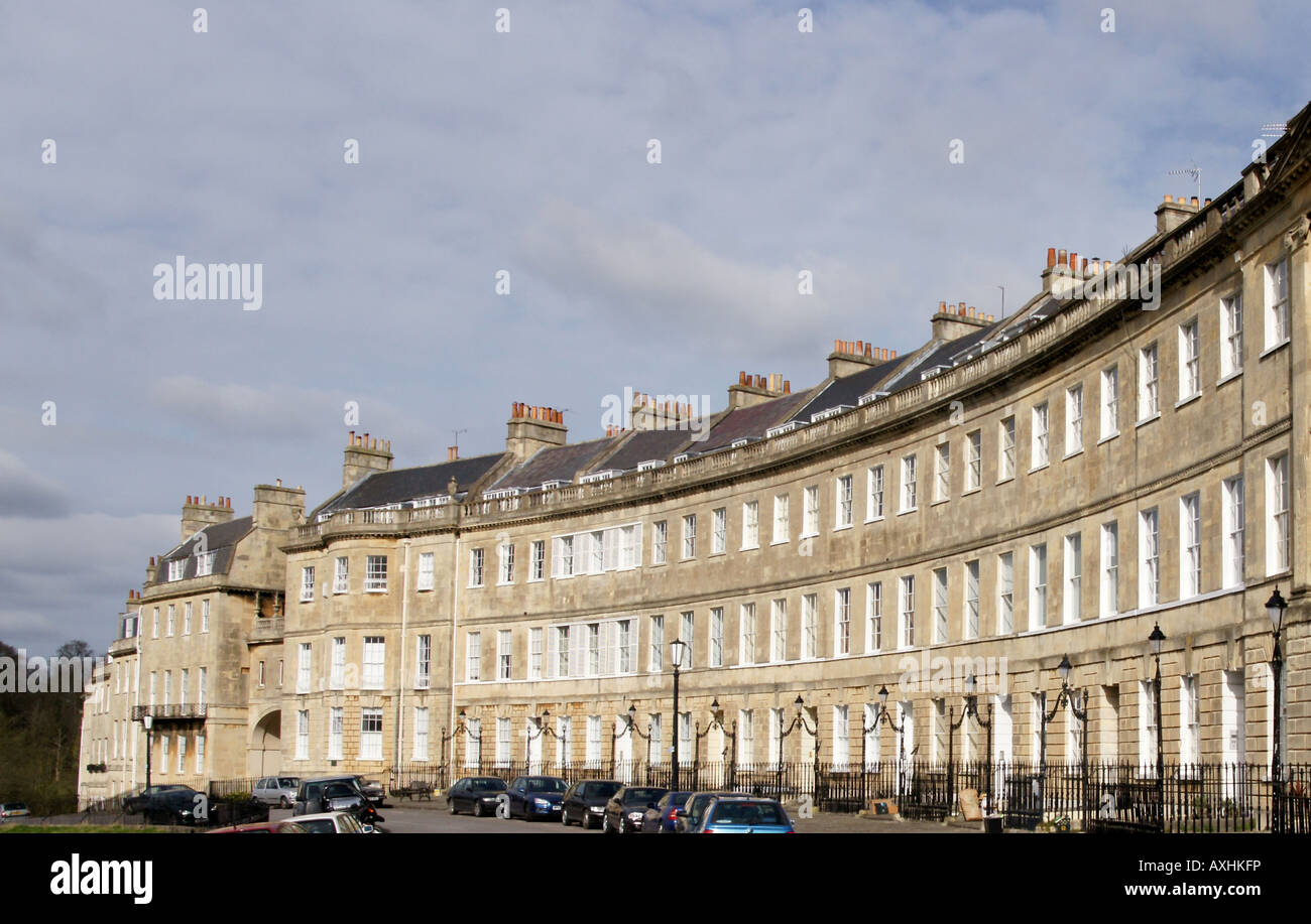 Lansdown Crescent Bath England Stock Photo - Alamy