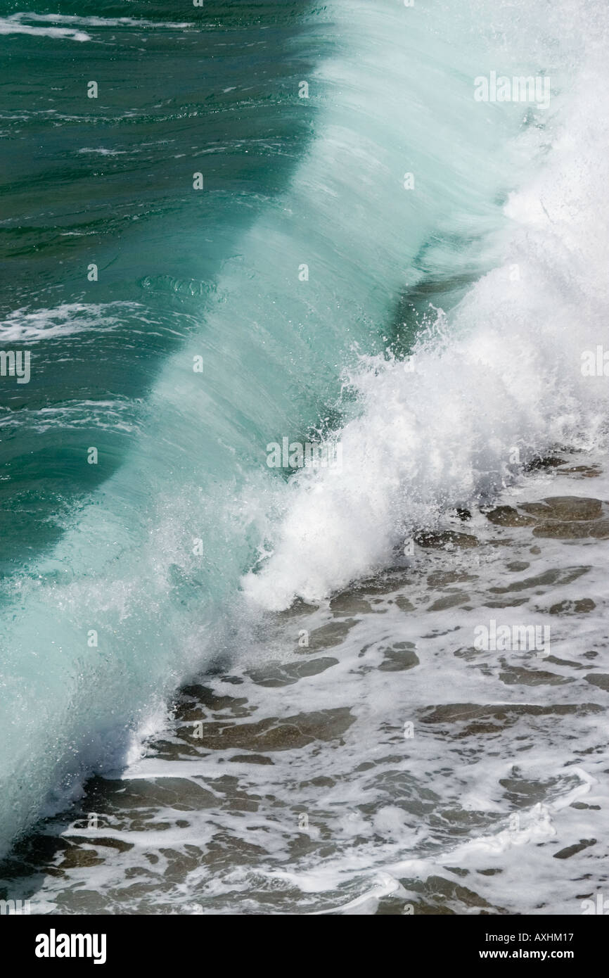 Wave breaking onto white hi-res stock photography and images - Alamy