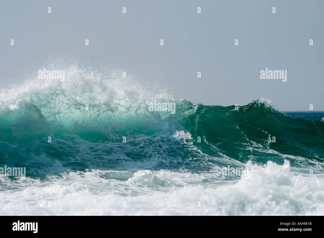 Breaking Atlantic ocean wave Stock Photo - Alamy