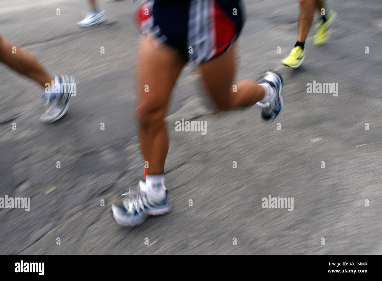 runners in road race Stock Photo - Alamy
