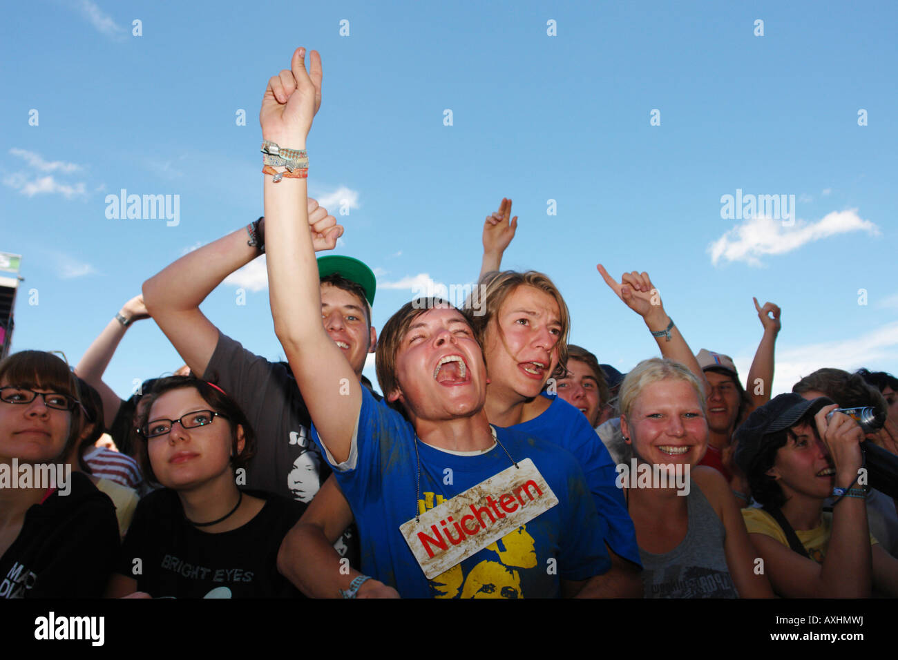 People at an Open air called Southside Neuhausen ob Eck Germany Stock ...